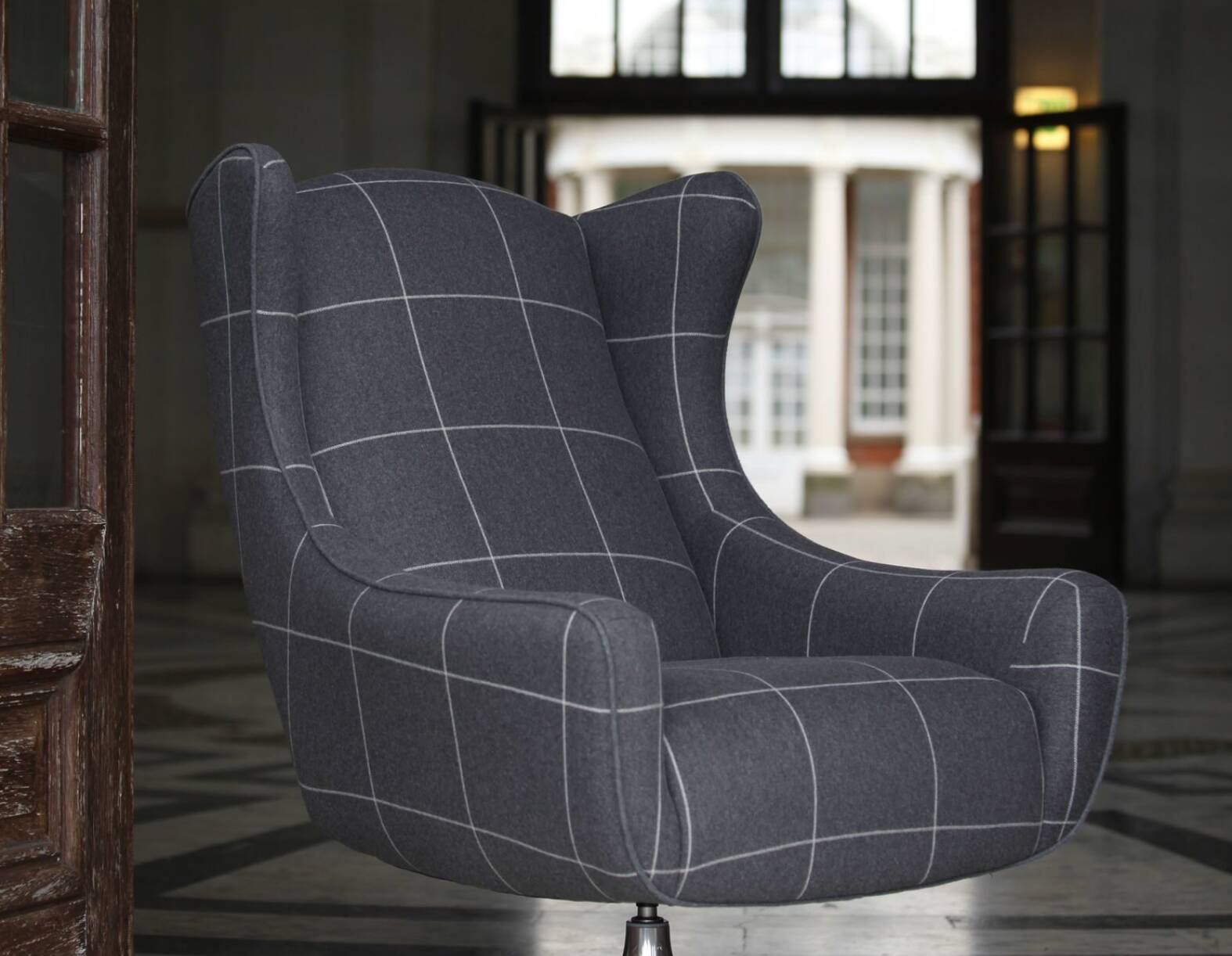 Space Swivel Wing Chair | Long Eaton Sofas
